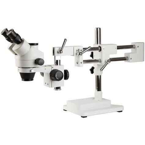 Double Arm Boom Stereo Zoom Trinocular Microscope Pcb Soldering
