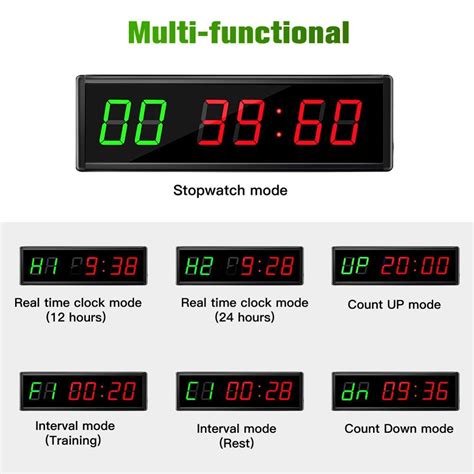 1 5inch 6 Digit Led Timer Boxing Gym Crossfit Taba Vicedeal