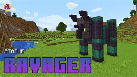 How To Build Statue Of Ravager Minecraft Statue Minecraft Statues