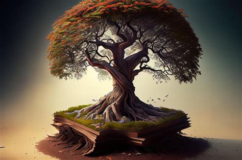 premium ai image tree of knowledge generative ai