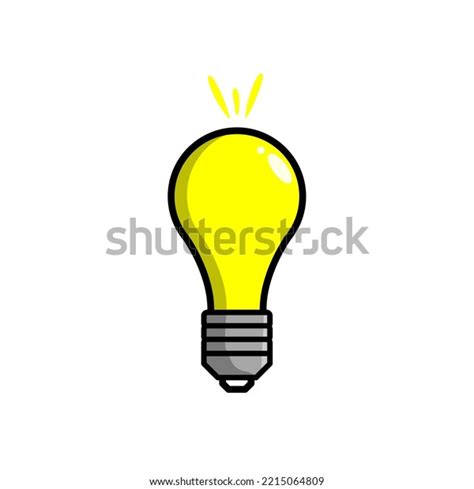 Simple Light Iconwith Outlineelectronic Icon Stock Vector Royalty Free