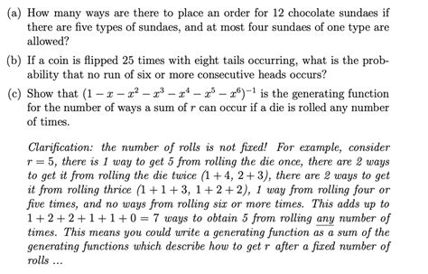 solved computing coefficients of generating functions a how many ways are there to place an