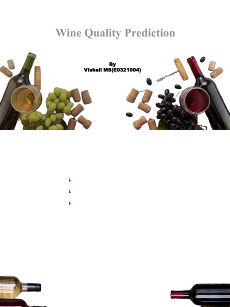 Wine Quality Prediction Pdf Machine Learning Prediction
