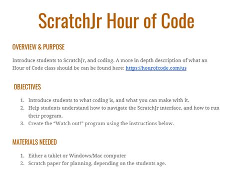 Scratchjr Hour Of Code Teaching Resources