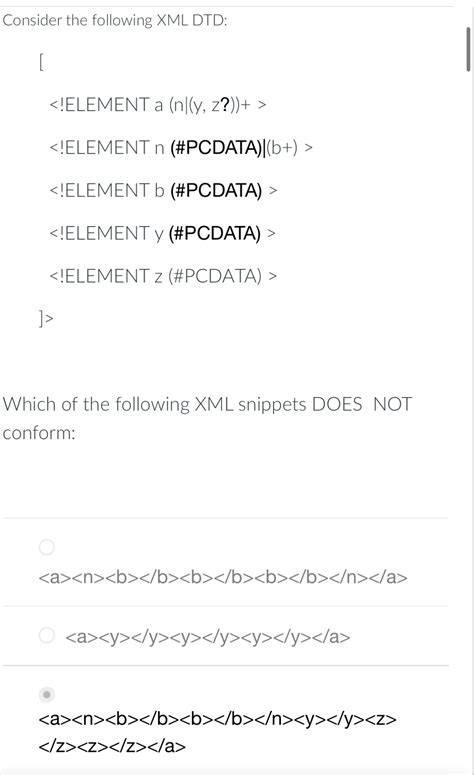 Solved Consider The Following Xml Dtd
