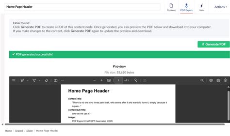 umbraco pdfexport umbraco marketplace