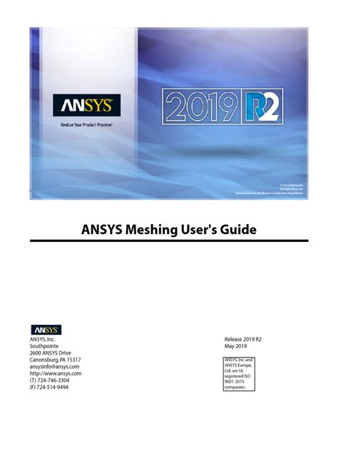 Ansys Meshing Users Guide Pdf Tetrahedron Trademark
