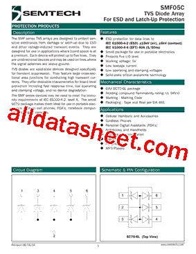 SMF05C Datasheet PDF Semtech Corporation