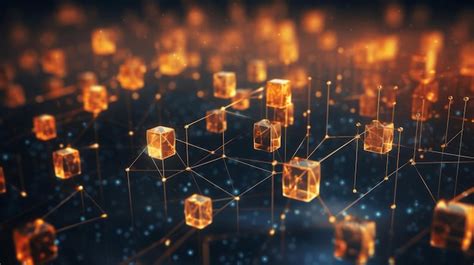 Premium Ai Image Geometric Shapes Connect In Futuristic Computer Network