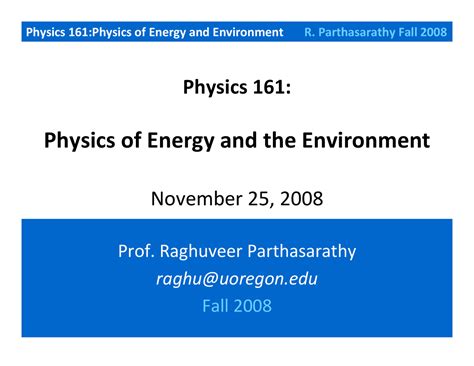 Greenhouse Effect Lecture Slides Phys 161 Docsity
