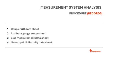 What To Include In Measurement System Analysis Procedure