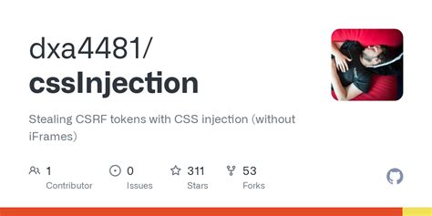 Github Dxa4481cssinjection Stealing Csrf Tokens With Css Injection Without Iframes