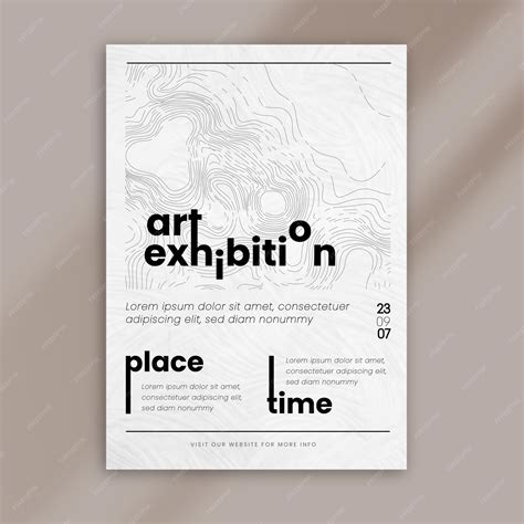 Premium Vector Minimalist Art Exhibition Poster Design