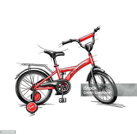 어린이 세발 자전거 장난감 노란색 벡터 그래픽 일러스트 두발자전거에 대한 스톡 벡터 아트 및 기타 이미지 두발자전거 자전거 타기 작은 Istock