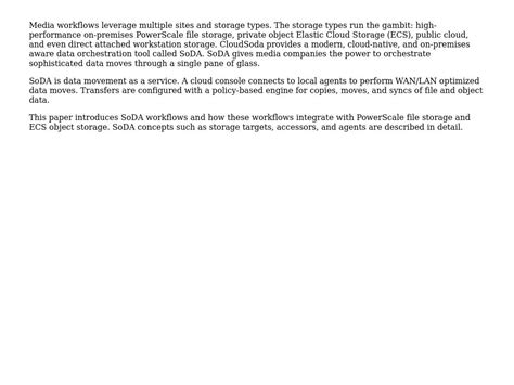 Overview Powerscale And Ecs Data Orchestration With Cloudsoda Dell