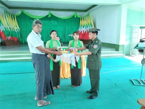 ရခိုင်ပြည်နယ်သဘာဝဘေးအန္တရယ်ဆိုင်ရာစီမံခန့်ခွဲမှုအဖွဲ့မှ ထောက်ပံ့ပေးအပ