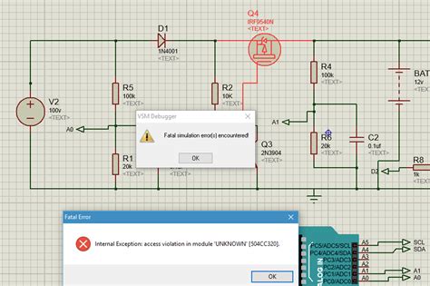 Solved F9540 D1 1n4001 R2 R5 10k 100k 100v Vsm Debugger A1 I