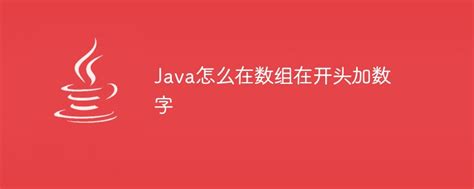 Java怎么在数组在开头加数字 美云