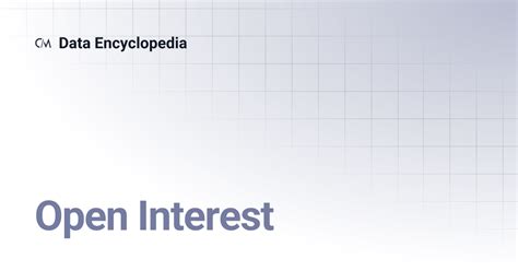 Open Interest Data Encyclopedia