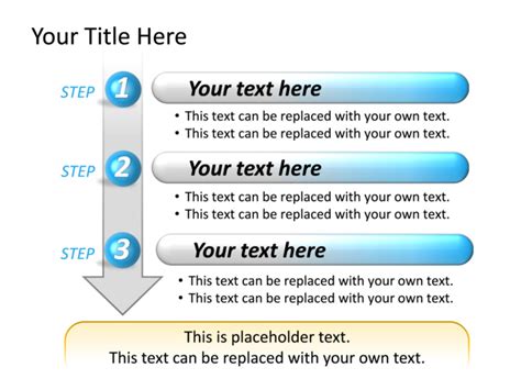 PowerPoint Slide Process Diagram Process Blue TG CrystalGraphics Com