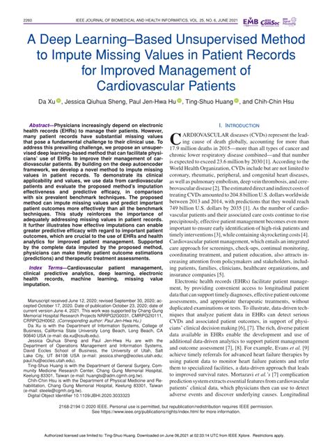 pdf a deep learning based unsupervised method to impute missing