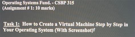 solved operating systems fund csbp 315 assignment 1