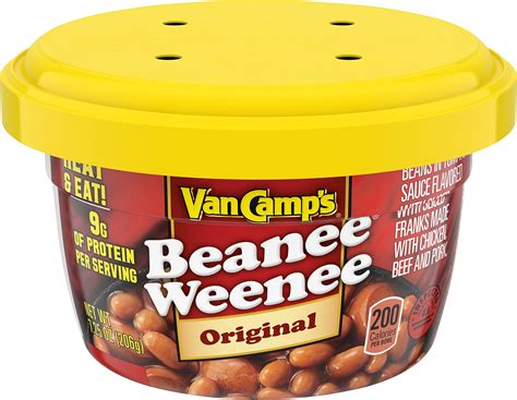 Van Camps Beanee Weenee Original Flavor Microwavable Cups