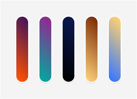 Premium Vector Vector Colorful Gradient Collection Vector Vibrant Colorful Gradients Swatches Set