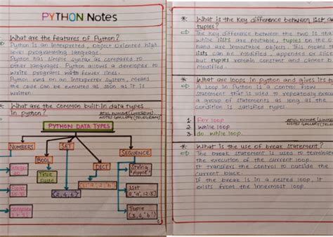 OOPS In Python Handwritten Notes Connect 4 Programming