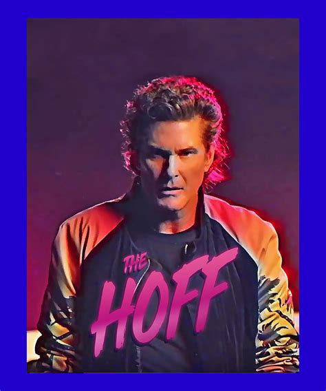 More Then Awesome The Hoff David Hasselhoff Retro Allover Patten Graphic For Fan Digital Art By