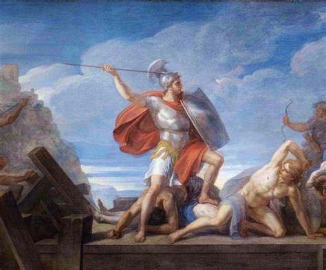 Detail The Horatius Cocles 1813 15 Vincenzo Camuccini Rome 1771