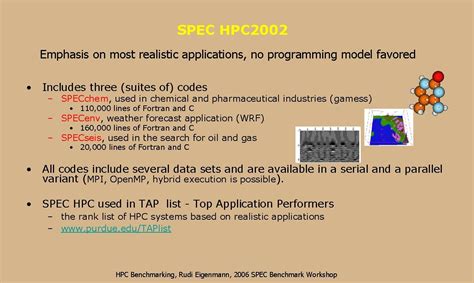 Hpc Benchmarking And Performance Evaluation With Realistic Applications