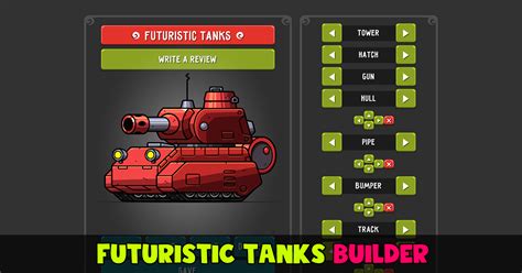 Futuristic Tanks Builder And Animation 2d Textures And Materials Unity Asset Store