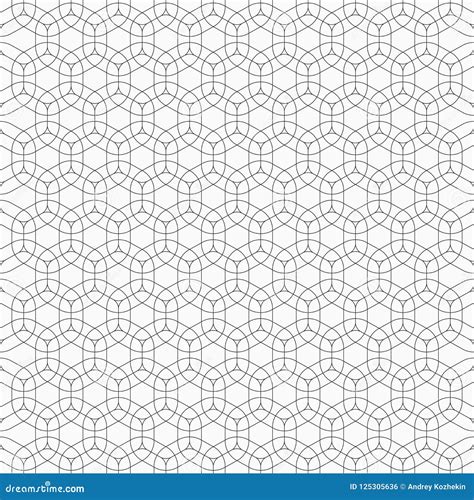 Vector Seamless Pattern Of Overlapping Hexagons With Rounded Cor Stock Vector Illustration Of