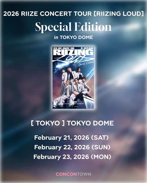 Concontown 🌟 Coming Soon 🌟 🎤 2026 Riize Concert Tour Riizing Loud