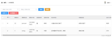 基于springbootvue的宠物医院后台管理系统【源码开源】【建议收藏】宠物医院管理系统 Csdn博客
