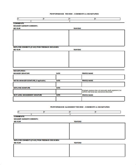Excel Performance Review Template