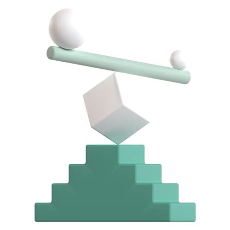 Premium Psd Abstract Balancing Geometric 3d Object
