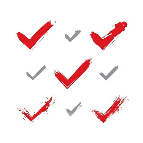 Premium Vector Set Of Hand Drawn Validation Icons Scanned And