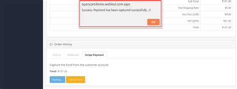 Opencart Stripe Payment Method Version2