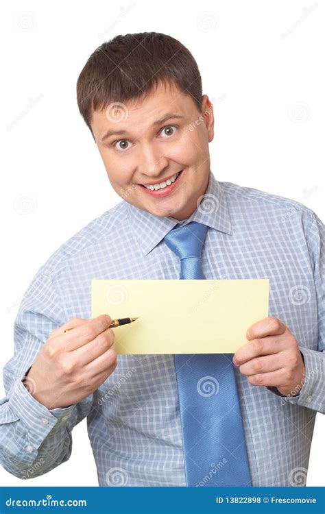 Man Pointing At Blank Board Stock Photo Image Of Aged Middle 13822898