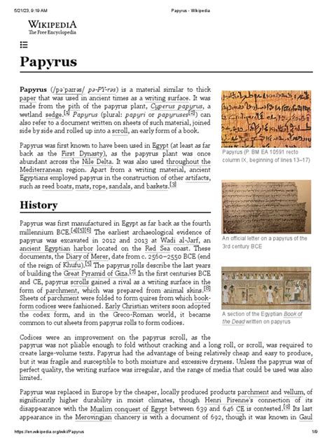 Papyrus Pdf Papyrus Writing