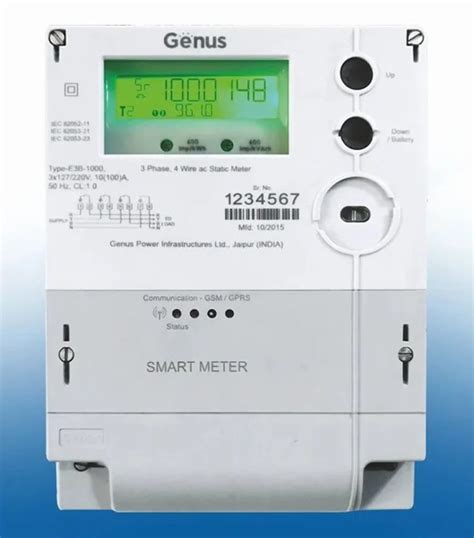 Genus Three Phase Smart Meter At ₹ 2600piece Three Phase Digital Energy Meter In New Delhi