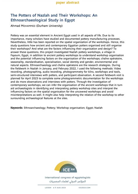 Paper Abstract In Conference Abstracts Book Download Scientific Diagram