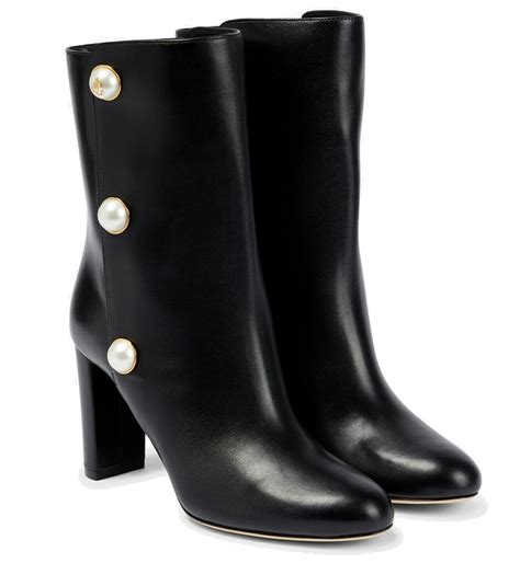 Jimmy Choo Rina 85 Leather Ankle Boots Jimmy Choo
