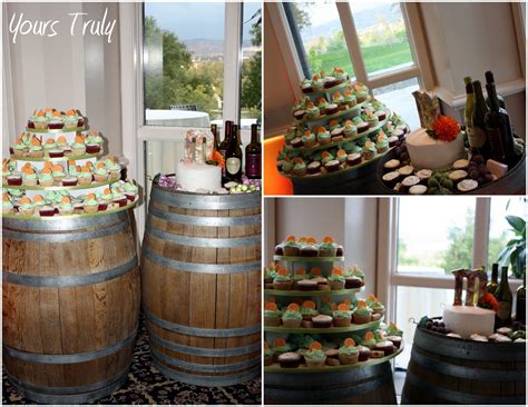 Yours Truly Wedding And Event Design Mittskus Wine Themed Cupcake