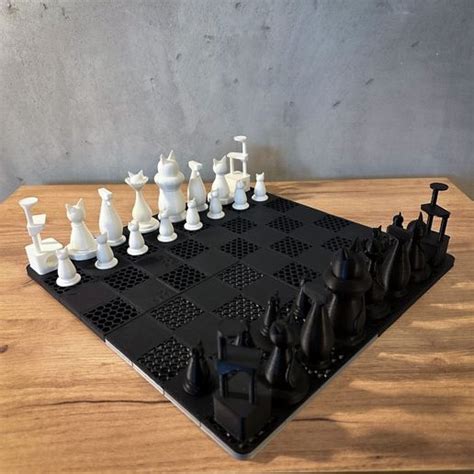 ♟️ Minimalistic Chess Board・free 3mf File For ・cults