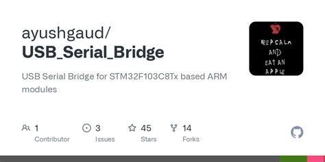 Github Ayushgaud Usb Serial Bridge Usb Serial Bridge For Stm F C Tx Based Arm Modules