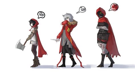 Projekt Red Little Red Riding Hooded Mercenary And Mondlicht Arknights And 4 More Drawn By