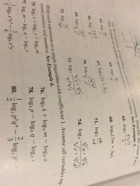 Solved Use The Properties To Rewrite Expression Simplify Chegg Com